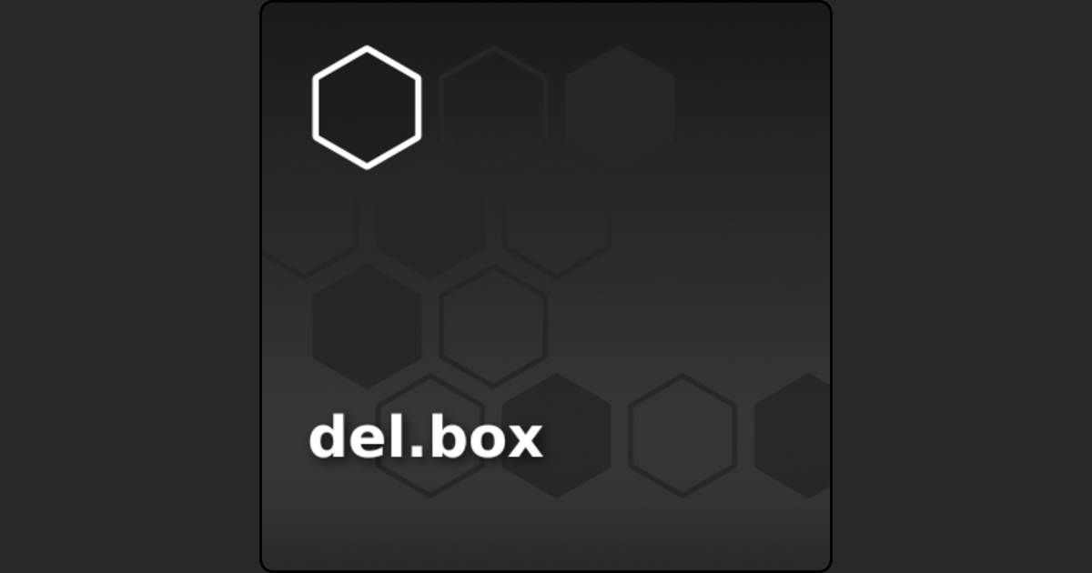 del.box - Profile | .box